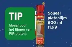 Soudal platenlijm aanbieding bij GAMMA