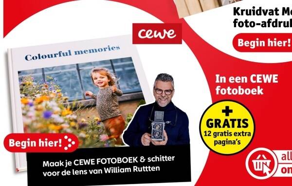 CEWE fotoboek aanbieding bij Kruidvat