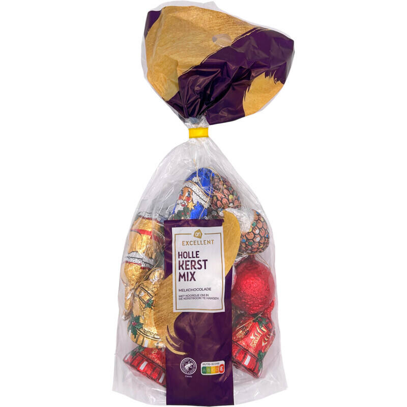 AH Excellent Holle kerstmix melkchocolade 180 g aanbieding bij Albert Heijn