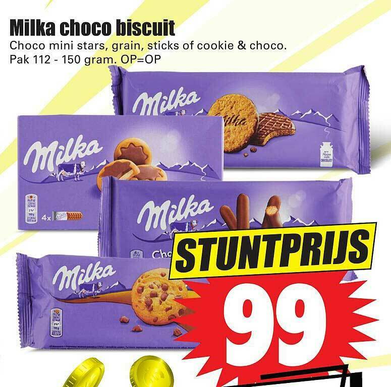 Milka Choco Biscuit Choco Mini Stars, Grain, Sticks Of Cookie & Choco ...