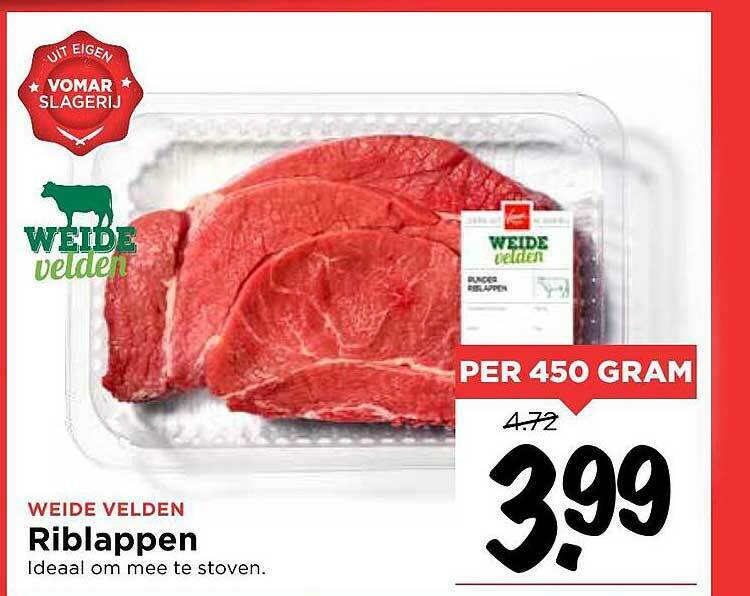 Riblappen aanbieding bij Vomar Voordeelmarkt
