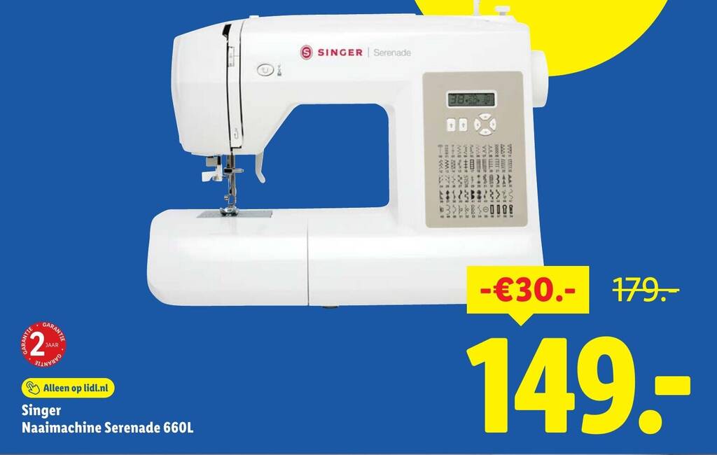 Singer Naaimachine Serenade 660 L aanbieding bij Lidl
