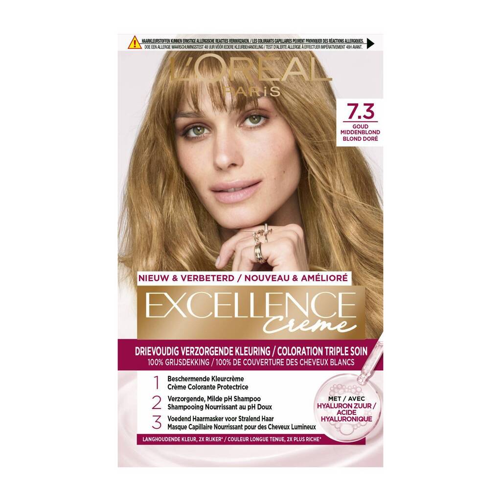 L'Oréal Paris Excellence Crème haarkleuring - Goud Middenblond ...