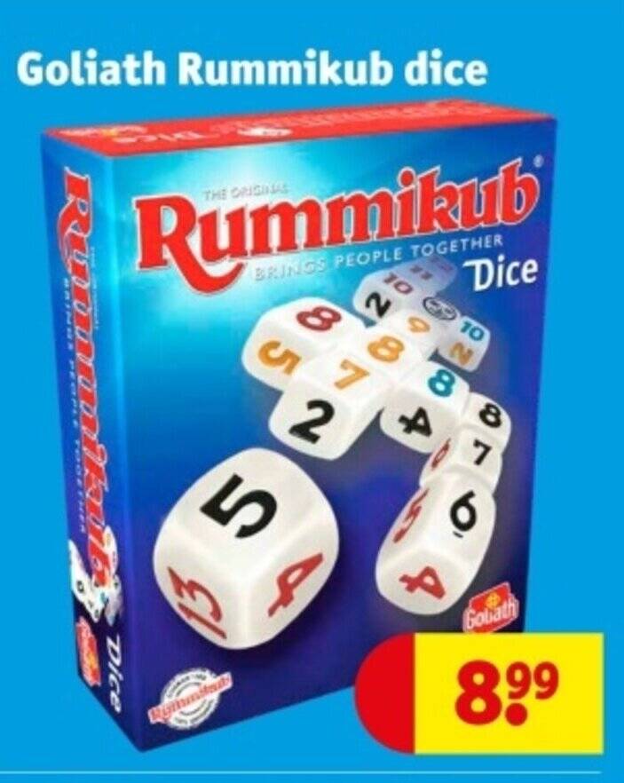 Goliath Rummikub dice aanbieding bij Kruidvat