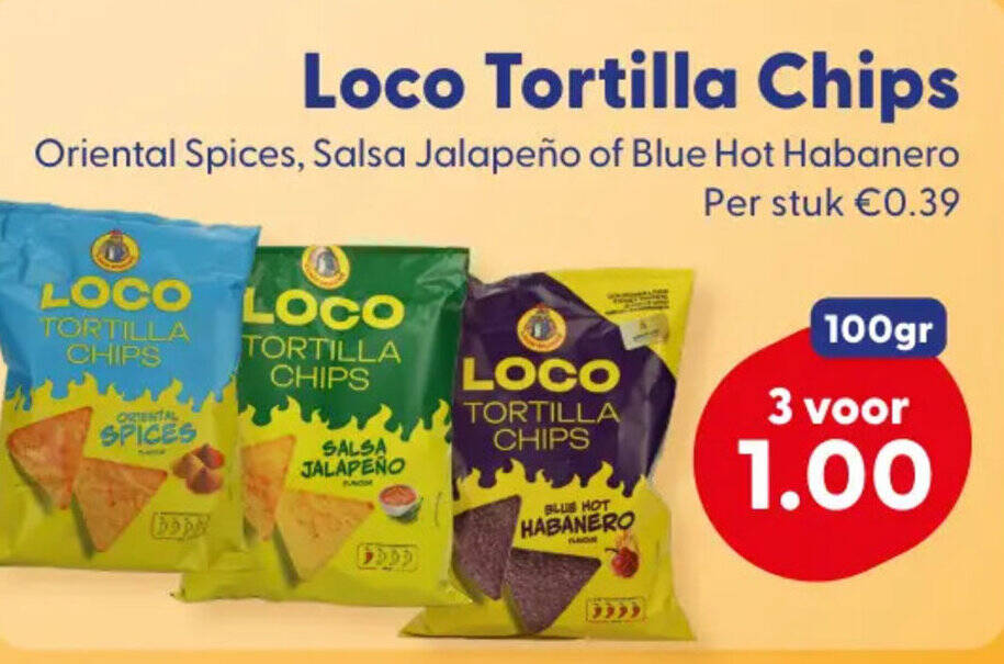 Loco Tortilla Chips 100 g aanbieding bij Die Grenze