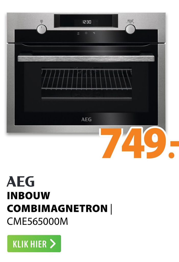 Aeg inbouw combimagnetron aanbieding bij Expert