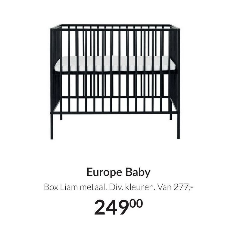 Europe Baby Box Liam metaal aanbieding bij Babypark