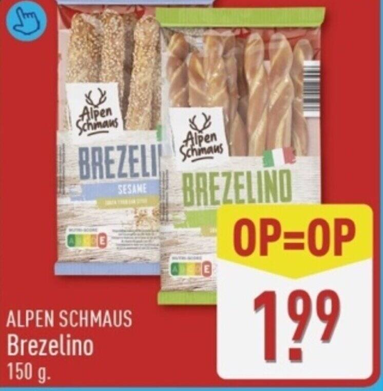 ALPEN SCHMAUS Brezelino 150 g aanbieding bij ALDI
