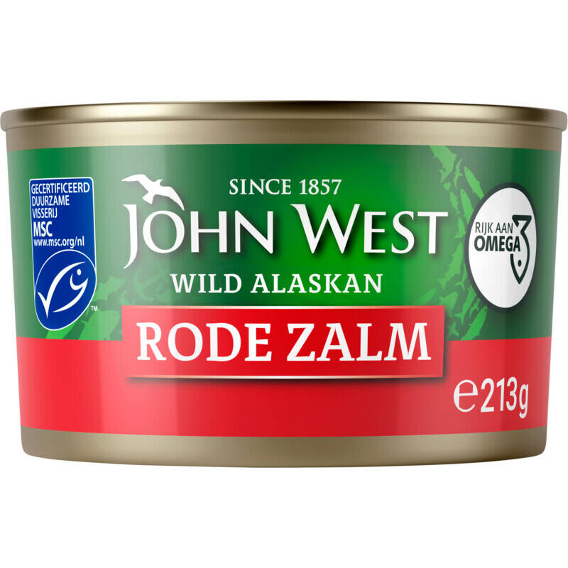 John West Wilde rode zalm 213 g aanbieding bij Albert Heijn