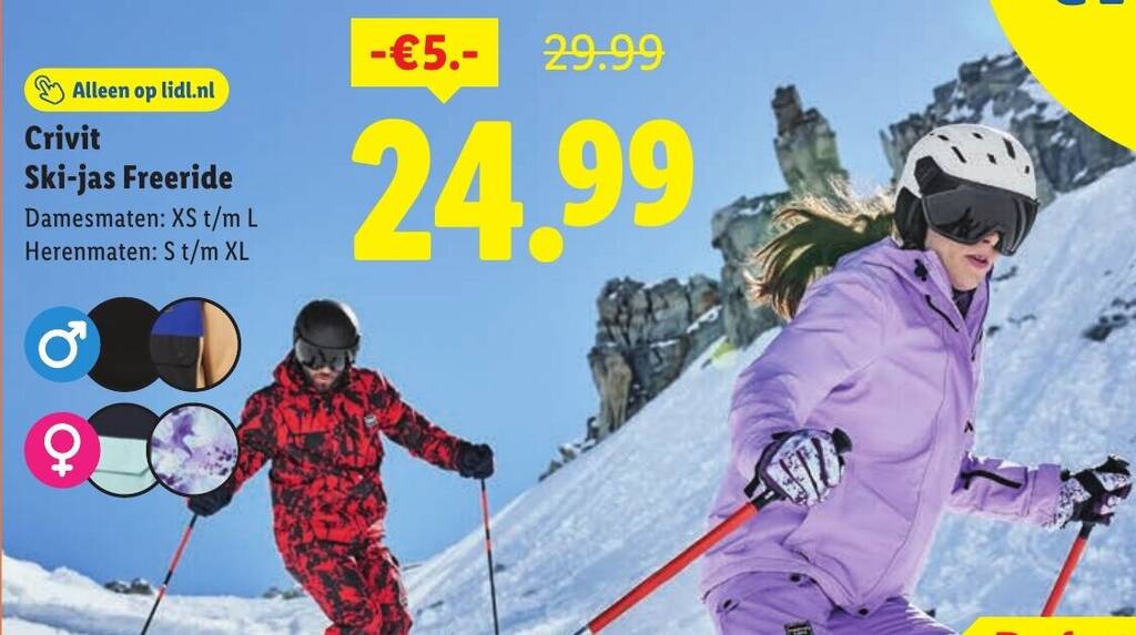 Crivit Ski Jas Freeride aanbieding bij Lidl