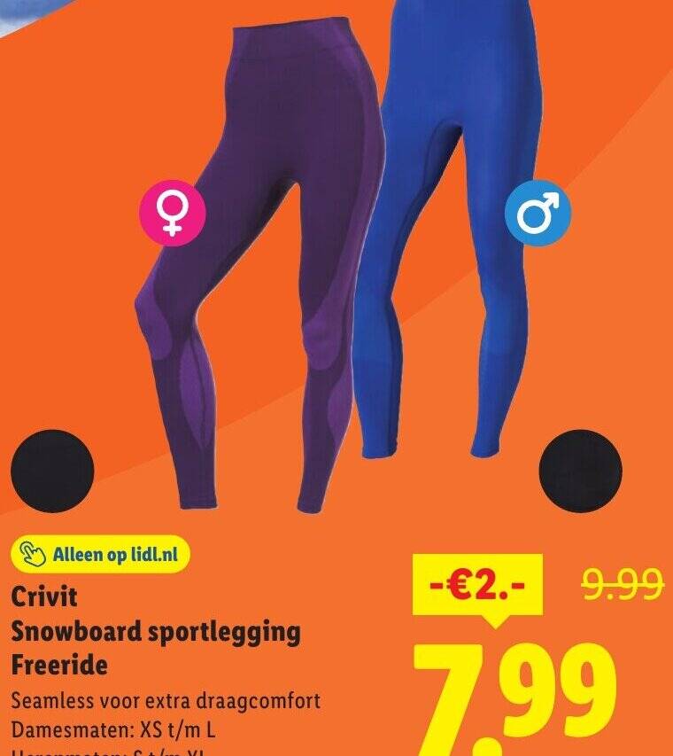 Crivit Snowboard sportlegging Freeride aanbieding bij Lidl