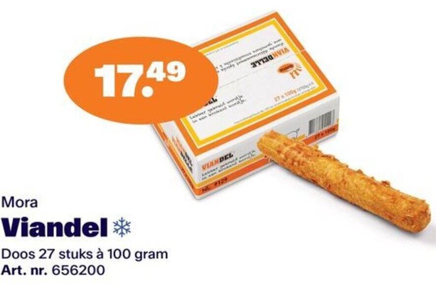 Mora Viandel 27 x 100 g aanbieding bij Bidfood