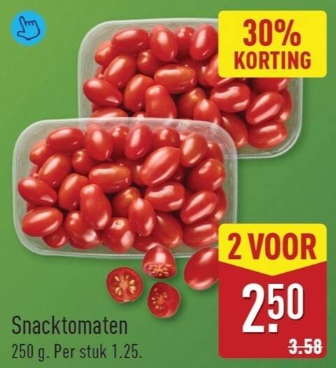 Snacktomaten 250 g aanbieding bij ALDI