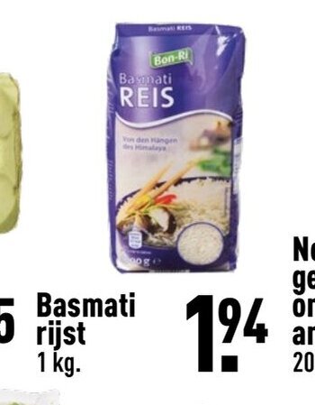 Basmati rijst 1 kg aanbieding bij ALDI