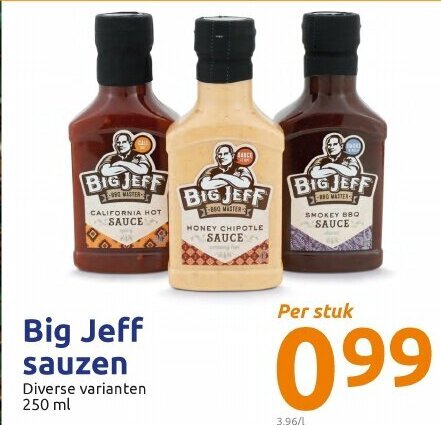 Big Jeff Sauzen 250ml aanbieding bij Action