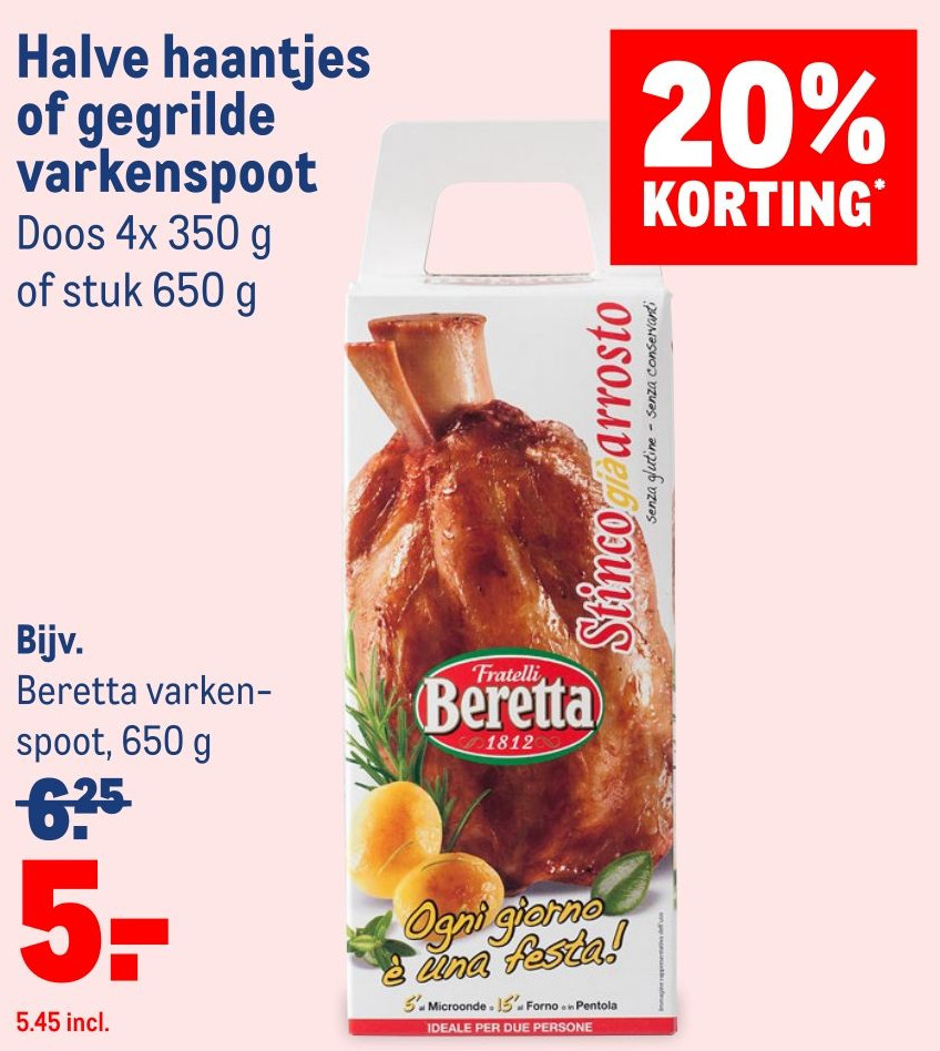 Halve haantjes of gegrilde varkenspoot aanbieding bij Makro