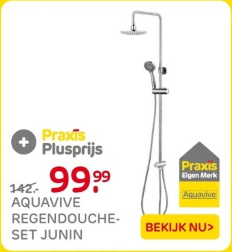 Aquavive regendouche set junin aanbieding bij Praxis