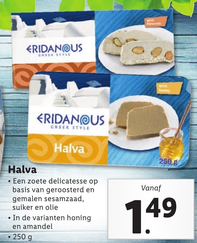 Eridanous Halva 250g aanbieding bij Lidl