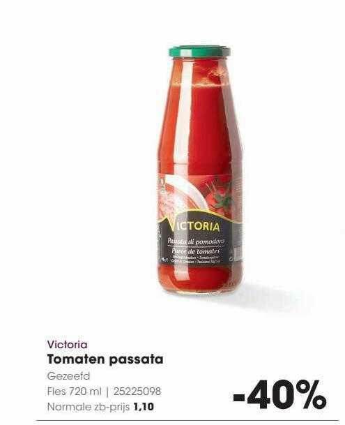 Victoria Tomaten Passata Gezeefd aanbieding bij HANOS