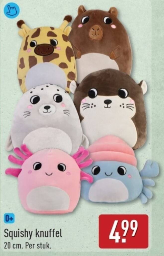 Squishy knuffel aanbieding bij ALDI