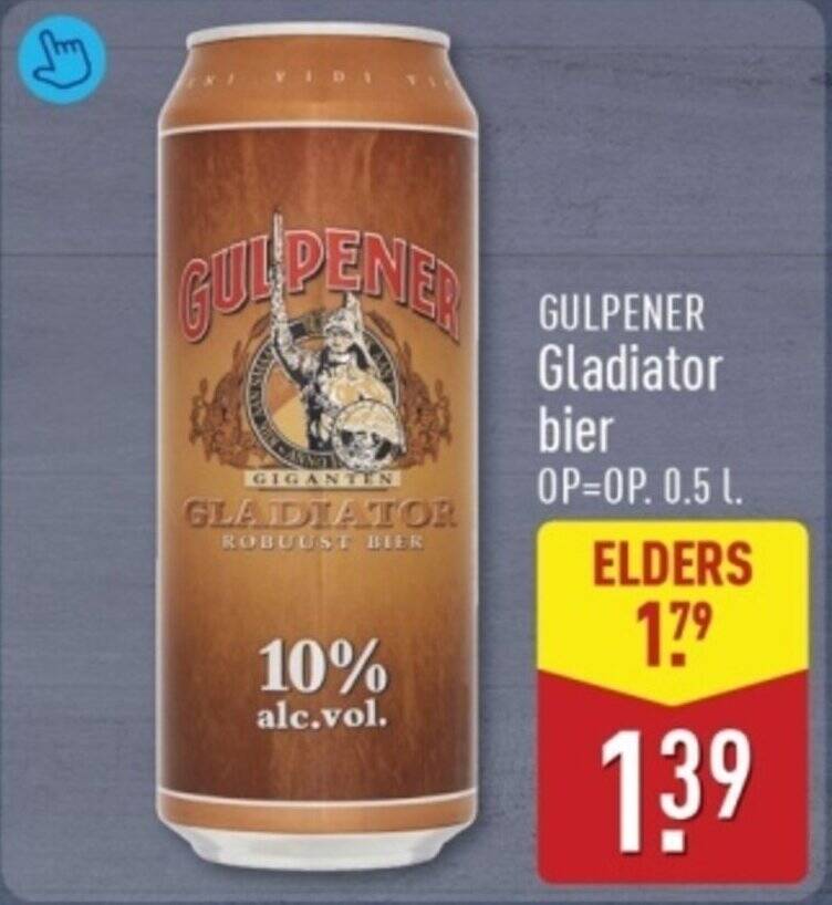 Gulpener Gladiator Bier 0,5 L aanbieding bij ALDI
