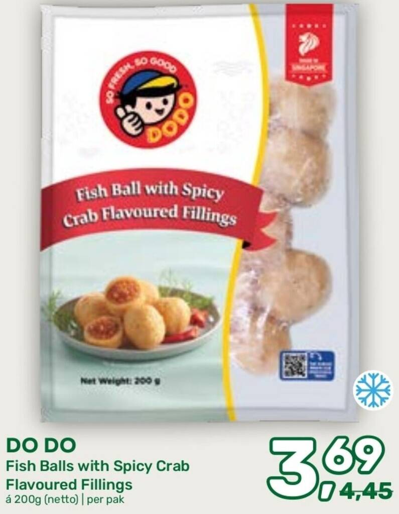 Do Do Fish Balls with Spicy Crab Flavoured Fillings 200 g aanbieding ...