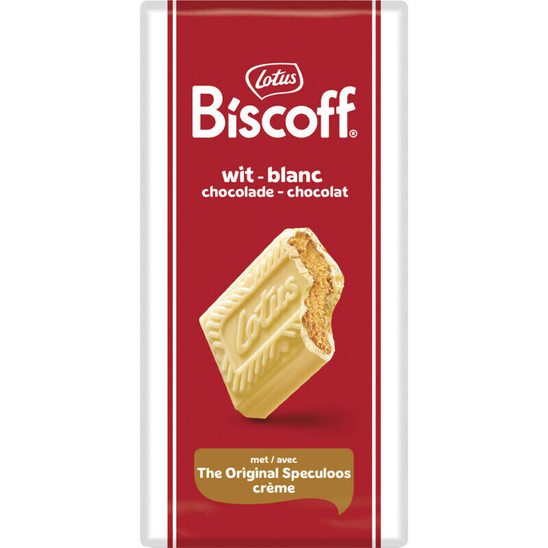 Lotus Biscoff Speculoos witte chocolade crème 180 g aanbieding bij ...