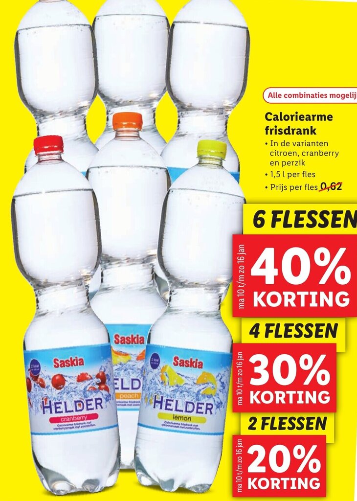 Caloriearme frisdrank 1.5L aanbieding bij Lidl