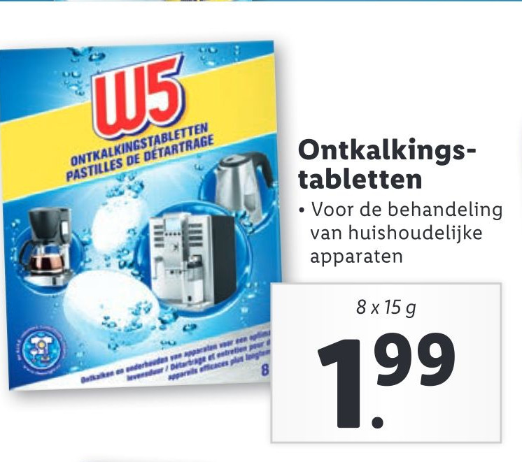 Ontkalkingstabletten aanbieding bij Lidl