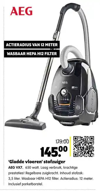 AEG Gladde vloeren' stofzuiger AEG VX7 aanbieding bij Plentyparts