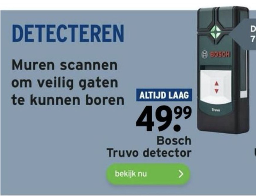 Bosch Truvo detector aanbieding bij GAMMA