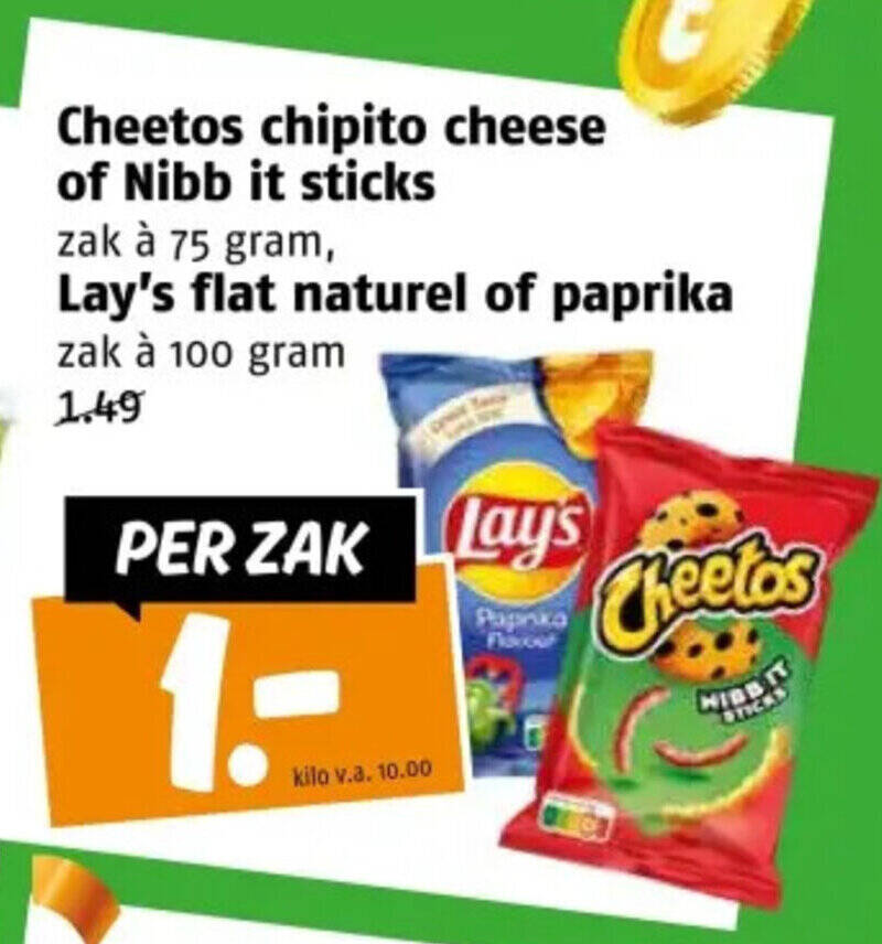 Cheetos chipito cheese of nibb it sticks, lay's flat naturel of paprika ...