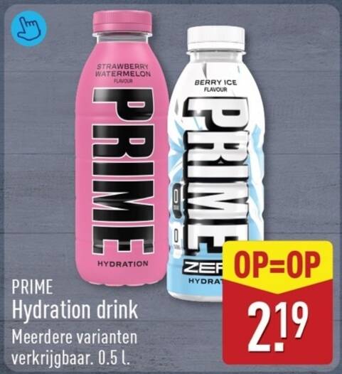 Prime Hydration drink 0,5 L aanbieding bij ALDI