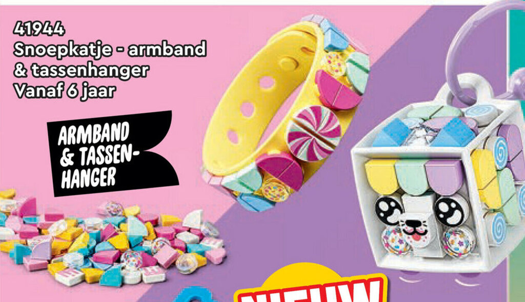 Lego Dots 41944 Snoepkatje - armband & tassenhanger aanbieding bij Top1Toys