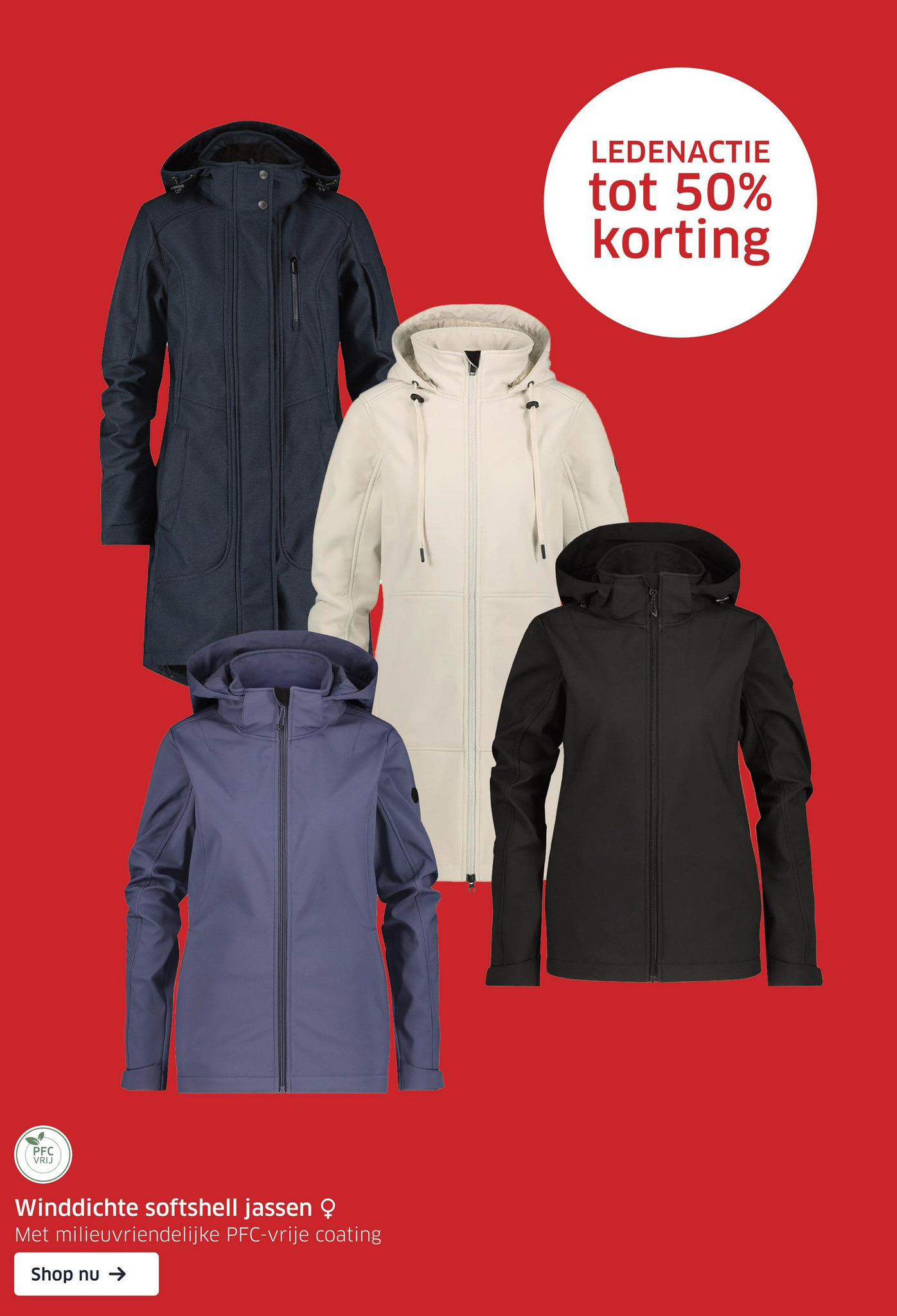 Winddichte softshell jassen aanbieding bij ANWB