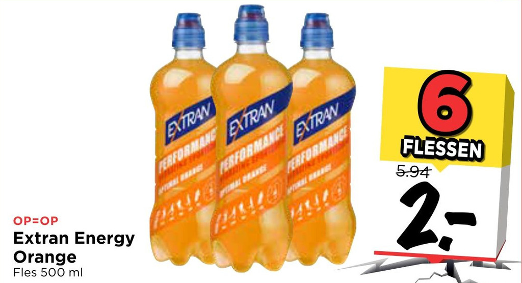 Extran Energy Orange aanbieding bij Vomar Voordeelmarkt