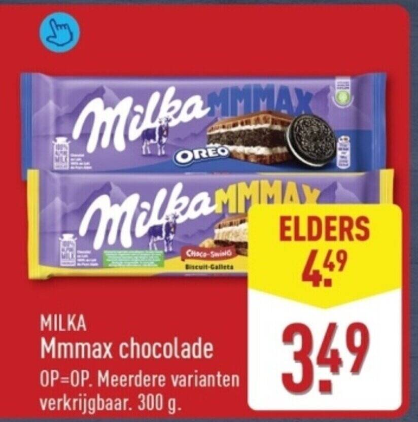Milka Mmmax chocolade 300 g aanbieding bij ALDI