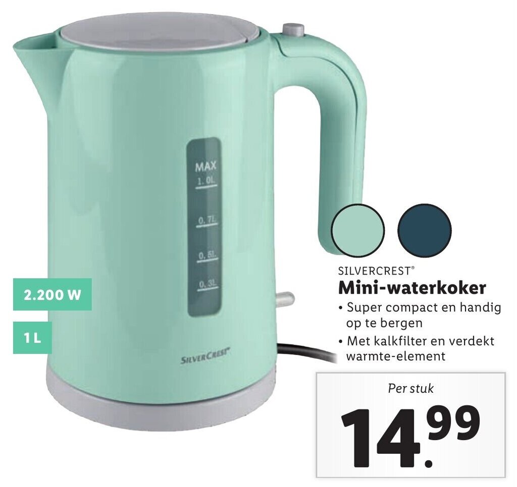 Mini-waterkoker 1L aanbieding bij Lidl