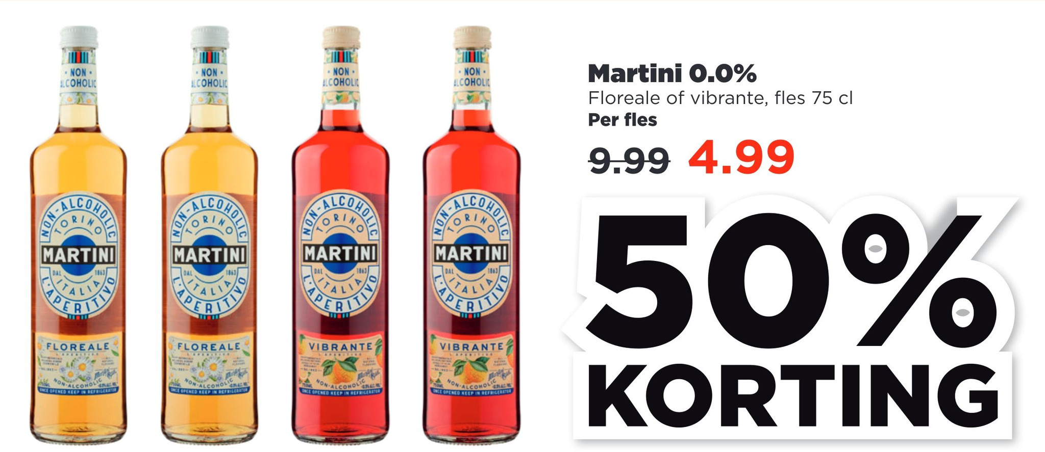 Martini 0.0% aanbieding bij PLUS