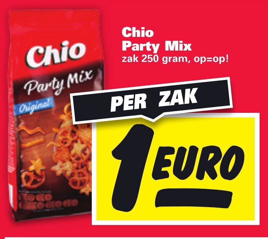 Chio party mix 250g aanbieding bij Nettorama