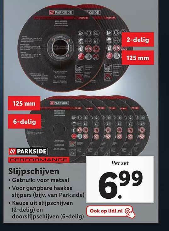 Slijpschijven aanbieding bij Lidl