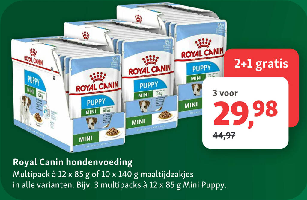 Royal Canin hondenvoeding aanbieding bij Maxi Zoo