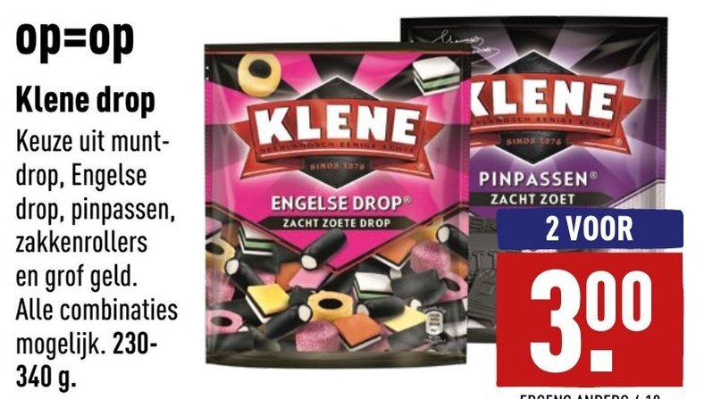 Klene drop 340g aanbieding bij ALDI