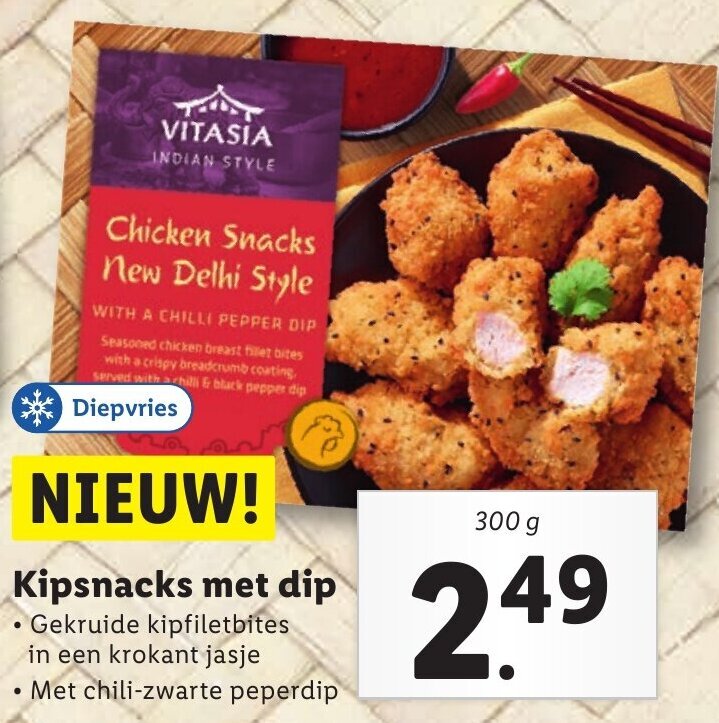 Kipsnacks met dip 300g aanbieding bij Lidl