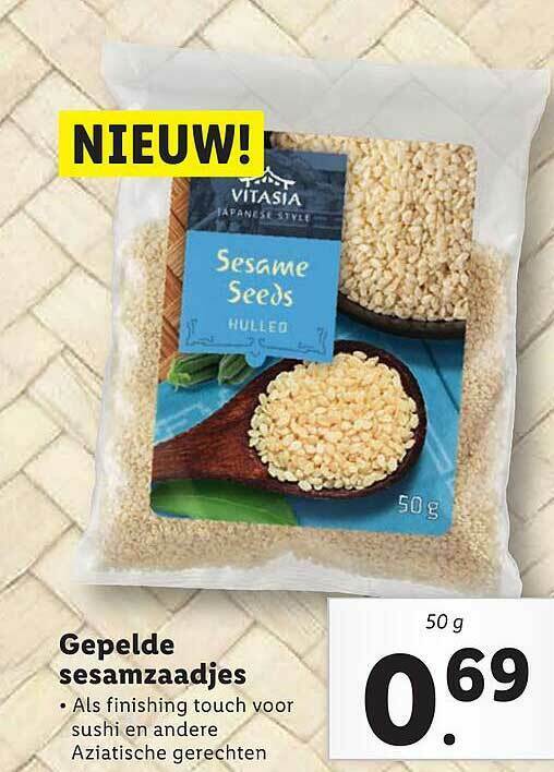 Gepelde Sesamzaadjes aanbieding bij Lidl