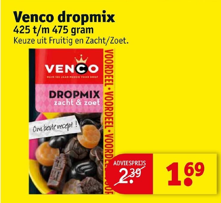 Venco dropmix 425g aanbieding bij Kruidvat