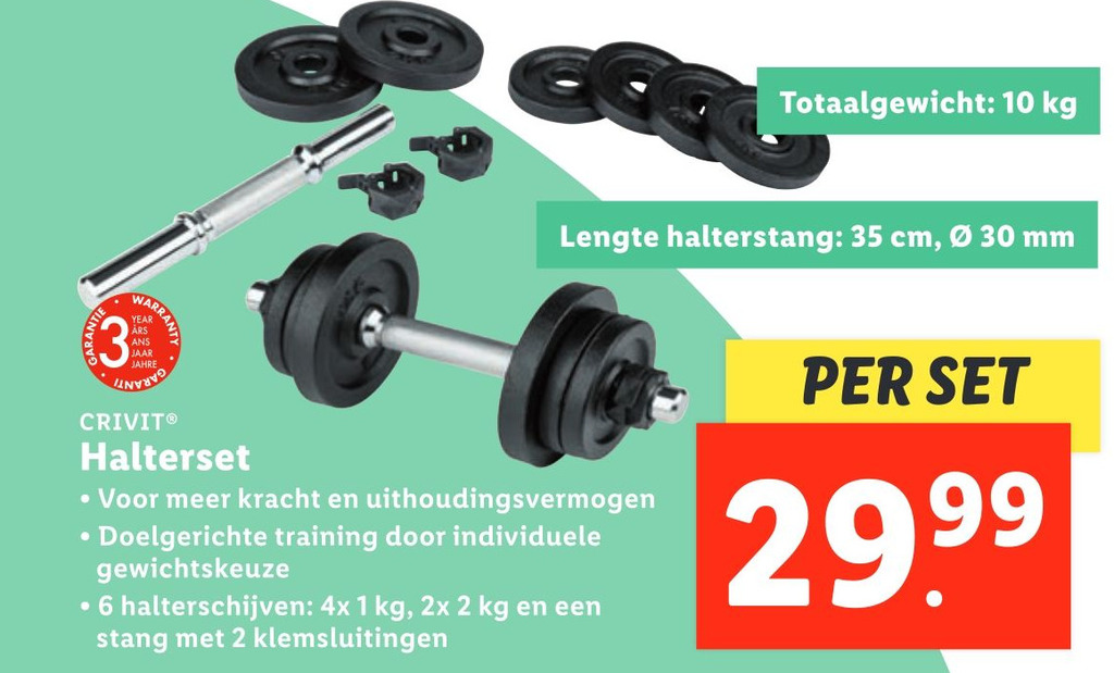 Halterset aanbieding bij Lidl