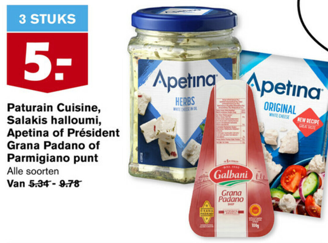 Paturain Cuisine, Salakis halloumi, Apetina of President Grana Padano ...