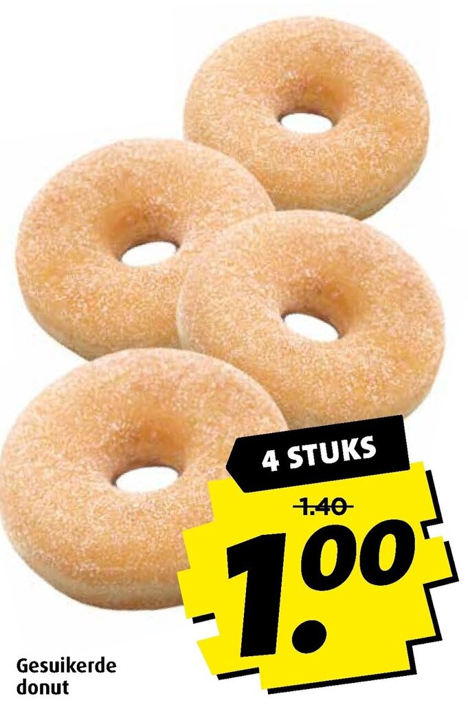 Gesuikerde donut aanbieding bij Boni
