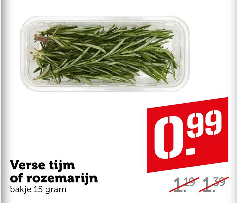 Verse tijm of rozemarijn aanbieding bij Coop